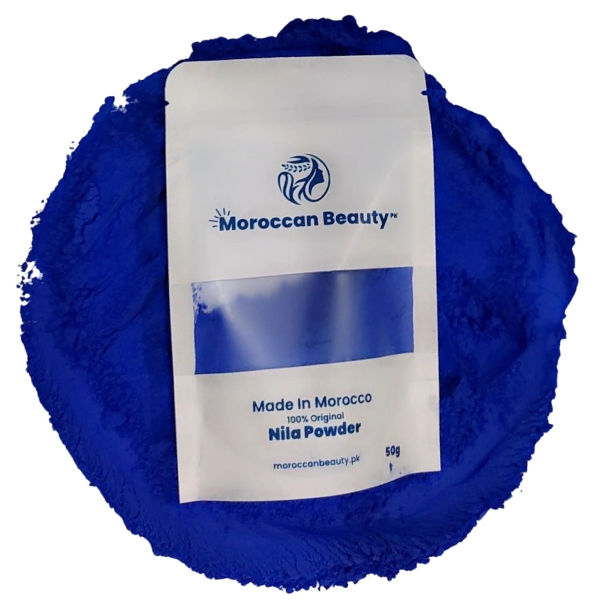 100% Organic Moroccan Blue Nila Powder for Skin Whitening
